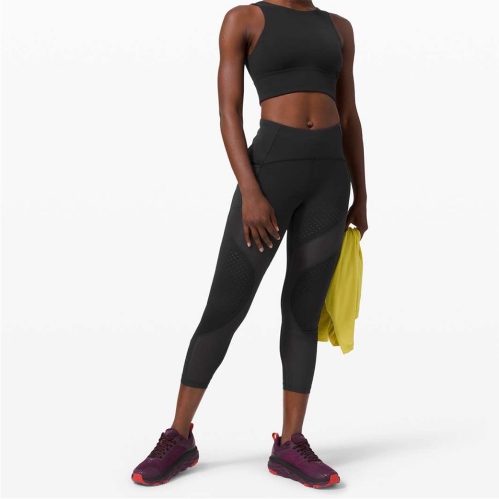Lululemon Uncovered Strength High Rise Crop 23" Leggi… - Gem